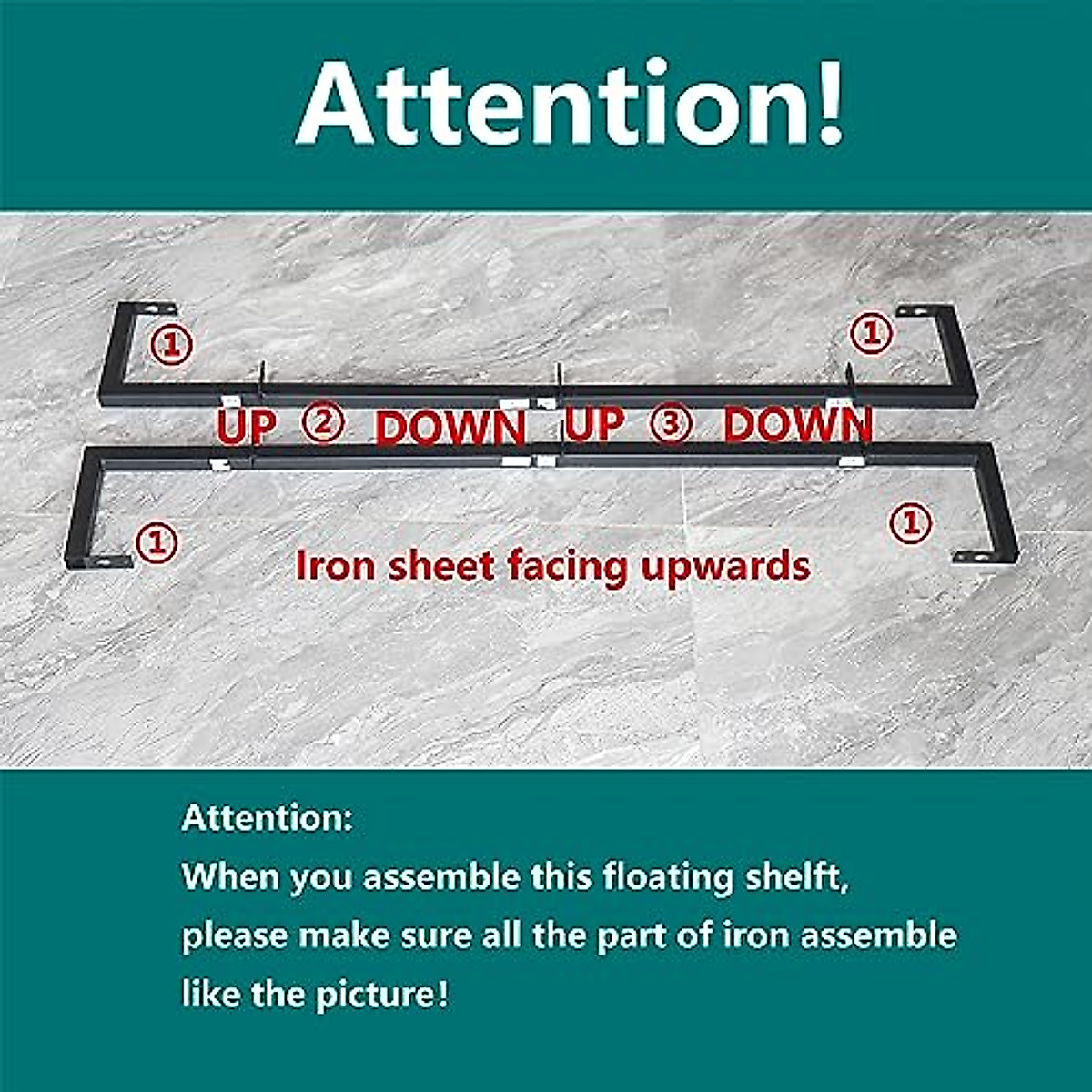 FUSUNBAO Floating Shelves, Wall Shelves for Living Room,Bathroom,Kitchen,Bedroom,3-Tier Shelves for Books/Storage/Wall Decor with 50lbs Capacity(Antique Brown 16inch)