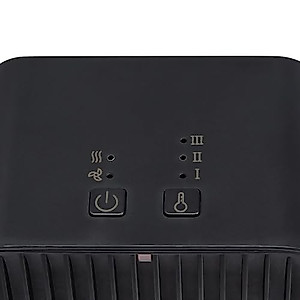 Amazon Basics Ceramic Space Heater, Electric Heater for Indoor Use With 3 Heat Settings, Temperature Control, Lightweight (1.7 LBS), 520W, 5.1"L x 3.5"W x 7"H