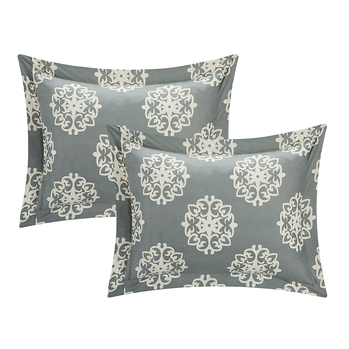 Chic Home 2 Piece Jerome Boho Inspired Reversible Print Duvet Set, Twin, Beige