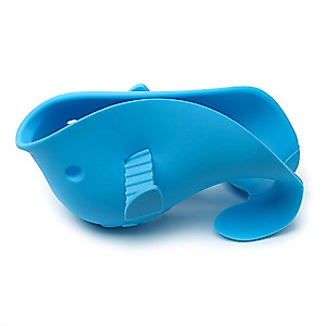 Bath Spout Cover for Bathtub,Baby Shower Protector Cover A Fun Way to Protects Baby from Bumping Head During Bathing Time Cute Soft Whale Design Making for Enjoyable Safe Baths (1 Pack,Blue)