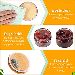 40 Pieces Bamboo Mason Jar Lids Storage Canning Jar Lids 20 Pcs Regular Mouth 20 Pcs Wide Mouth Wooden Mason Jar Lids Reusable Bamboo Lids for Mason Jars for Home Kitchen, 2 Sizes