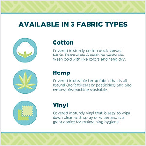 Bean Products Yoga Bolster - Handcrafted In The USA With Eco Friendly Materials - Studio Grade Support Cushion That Elevates Your Practice & Lasts Longer - Rectangle, Cotton Navy