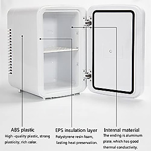 Mini Fridge Portable Cooler Warmer Skincare Fridge Compact Refrigerator Lightweight Beauty Fridge for Bedroom Office Car Boat Dorm Skincare,Pink