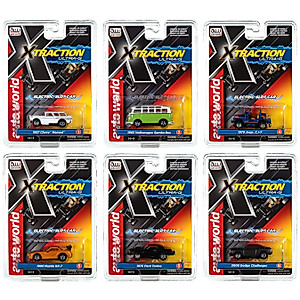 Auto World Xtraction R34 1979 Jeep CJ-5 Blue HO Scale Slot Car