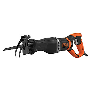 BLACK+DECKER 7 Amp Electric Reciprocating Saw with Removable Branch Holder (BES301K)