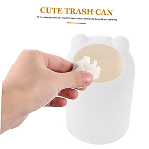 NOLITOY 2pcs Desktop Trash Can Daily Use Trash Bucket Household Trash Bucket Study Garbage Can Daily Use Garbage Can Wear-Resistant Trash Bucket Office Trash Bucket Convenient Trash Bin