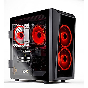 Skytech Gaming Blaze II Gaming PC Desktop – Intel Core i3 10105F 3.7 GHz, GTX 1650, 500GB SSD, 16G DDR4 3200, 600W Gold PSU, AC Wi-Fi, Windows 10 Home 64-bit