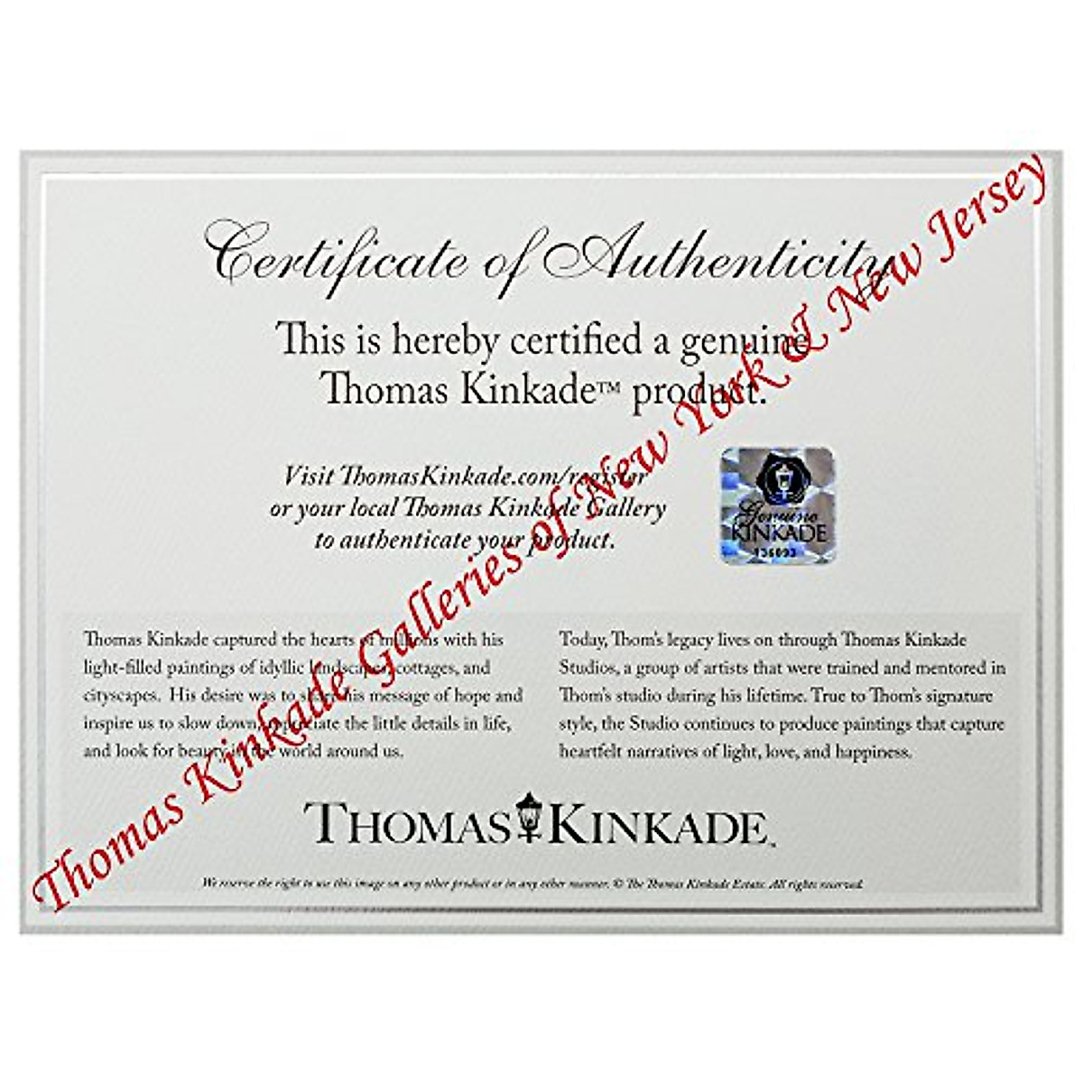 Thomas Kinkade Studios Lionel Santa's Special Delivery 8 x 10 Gallery Wrapped Canvas