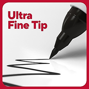 TRU RED TR57423 Pen Dry Erase Marker, Ultra Fine Tip, Black