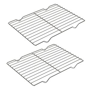 Adorila 2 Pack Cooling Rack for Baking, 8" x 11" Stainless Steel Grill Rack, Small Grid Baking Rack for Baking Cooking Roasting Oven