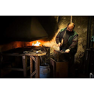 Toferner Viking Knife Odin's Raven, Norse Hand Forged Knife with Genuine Leather Case, Hardened Blade, Nordic Knife, Original Gift Idea for Men