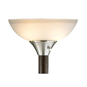 Adesso Home 7207-15 Transitional Two Light Floor Lamp from Alta Collection in Pwt, Nckl, B/S, Slvr. Finish, Pewter