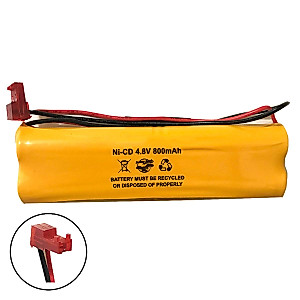 (2 Pack) 4.8v 800mAh Ni-CD Battery Pack Replacement for Emergency/Exit Light 26-161 26161 SL026161 SL SL026-161 MAX