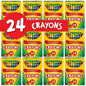 Crayola Crayons Bulk, 12 Packs of 24 Count Crayons, School Supplies, Assorted Colors