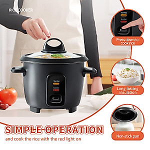 Mishcdea Mini Rice Cooker 2 Cups
