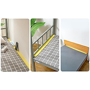 YUURO L Shape Foam Fill The Gap Between Mattress and Wall,Dorm Bed Gap Filler DIY Cut Furniture Gap Filler,Sofa Gap Filler,Stop Losing Phone,200cm (79x2 inch)