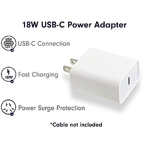 Sonix USB-C Power Adapter, Wall Charger Block,18W Fast Charging, Compatible with Apple iPhone 14, 13, 12 Series, White