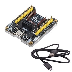 Wishiot ESP8266 ESP-01S ESP-07S ESP-12F Firmware Burning Fixture Development Board Onboard CP2102 Chip with USB to Micro USB Cable 1 meter Support ESP-01 ESP-07 ESP-12E ESP-12S ESP-F Flash Programming