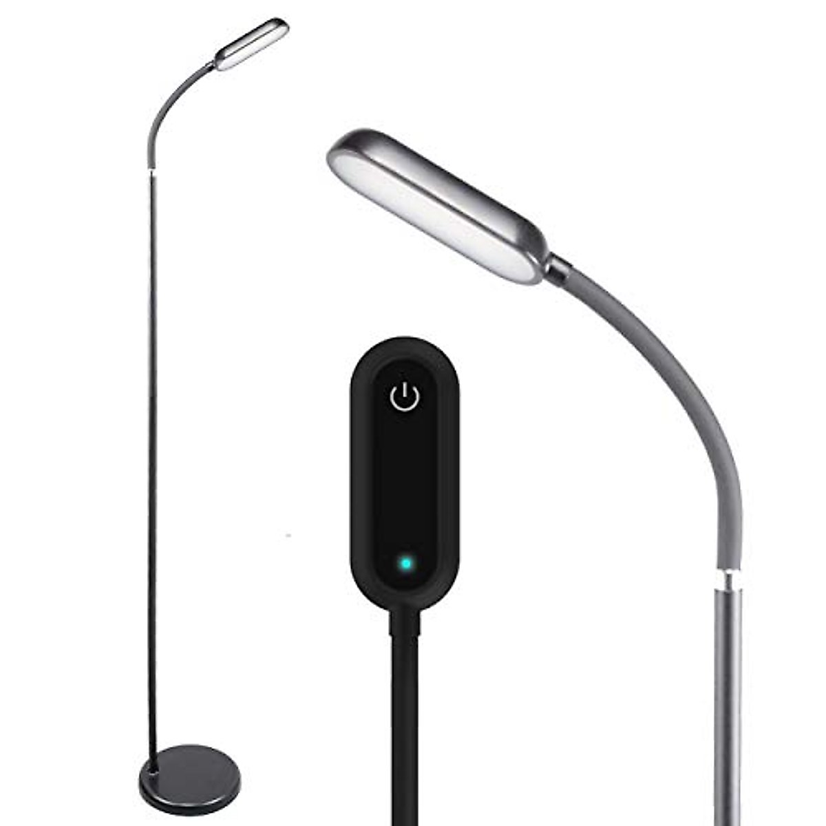 LIGHTACCENTS Lumos Cordless LED Floor Lamp Rechargeable Battery Operated Portable Dimmable Reading Light - Adjustable LED Light - Floor Lamp for Bedrooms- LED Light