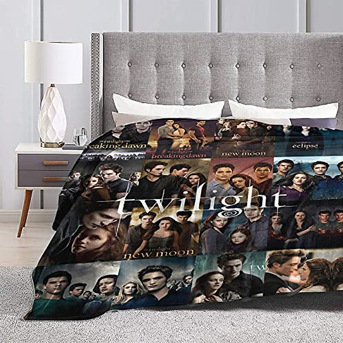 Flannel Throw Blanket for Couch Sofa or Bed Soft Cozy Plush Fuzzy Flannel Blankets All Seasons 50"x40"