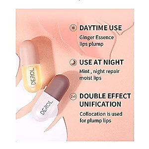 ANMANSY Lip Plumper Set,Natural Lip Plumper and Lip Care Serum,Lip Mask,lip gloss,Lip Enhancer for Fuller,lip filler,To Create Plump Lips,Reduce Fine Lines and Moisturize,Increased Elasticity Lip