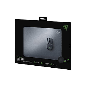 Razer Acari Ultra-Low Friction Gaming Mouse Mat: Beaded, Textured Hard Surface - Large Surface Area - Thin Form Factor - Anti-Slip Base - Classic Black