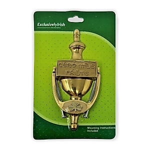 Exclusively Irish Cead Mile Failte - Shamrock Door Knocker