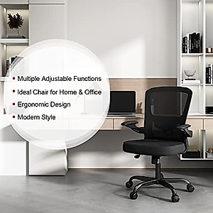 Sytas Ergonomic Mesh Office Chair, Home Office Desk Chairs Ergonomic, Computer Chair Adjustable Lumbar Support