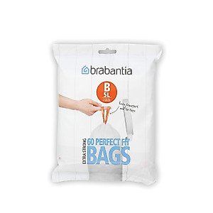 Brabantia Bin Liners, Size B, 5 L - 60 Bags