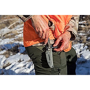 Gerber Gear Downwind Caper - Fixed Blade Knife with Sheath for Hunting Gear - Olive