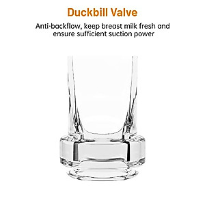 Mumgaroo Hands Free Breast Pump Accessories, Silicone Diaphragm * 1 and Duckbill Valve * 2 for Mumgaroo Wearable Breast Pump, Also Compatible with Momcozy M1, MomMed S18/S21, MISSAA S18/S21