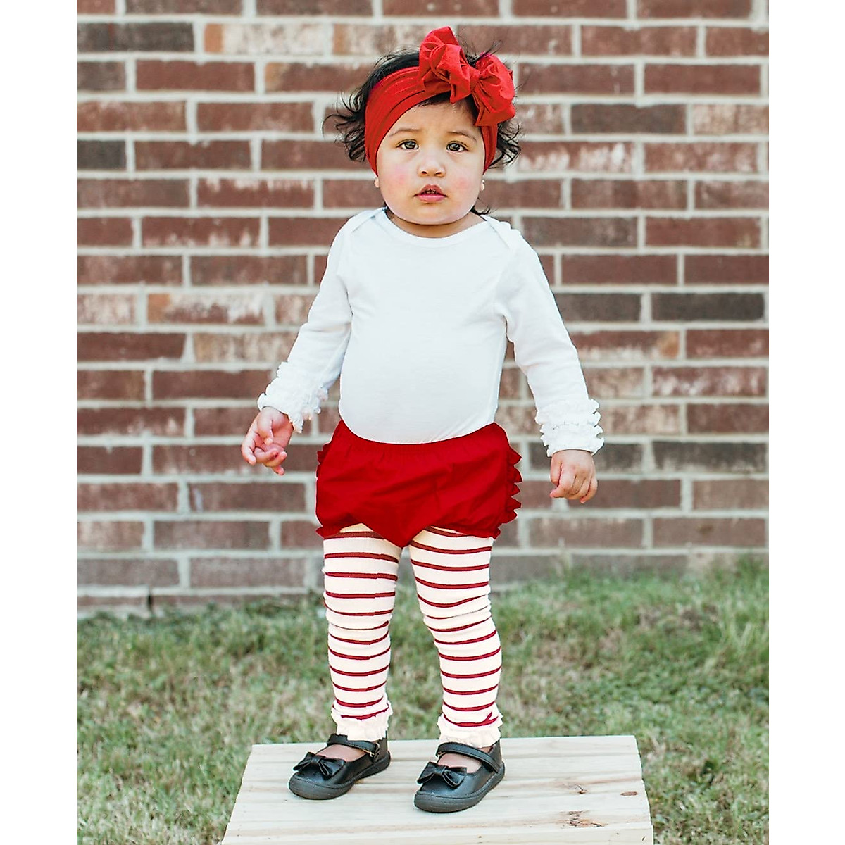 RuffleButts® Girls Red Big Bow Headband - One Size