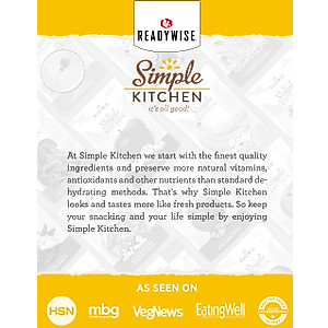 READYWISE - Simple Kitchen, Freeze-Dried Corn, 23 Servings, MRE, Emergency Food Supply, Gluten Free, Corn, Freeze Dried Corn, Freeze Dried Food, Canned Food, Camping, Survival Food, 10 Can