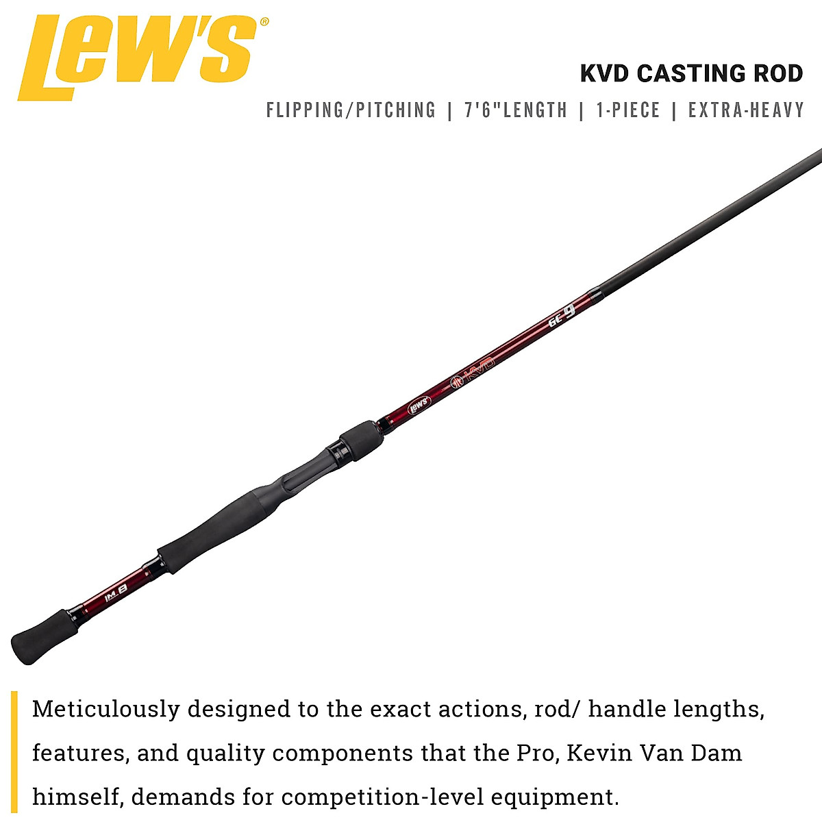 Lew's KVD Series Graphite Casting Rod 7'6" Flipping Pitching