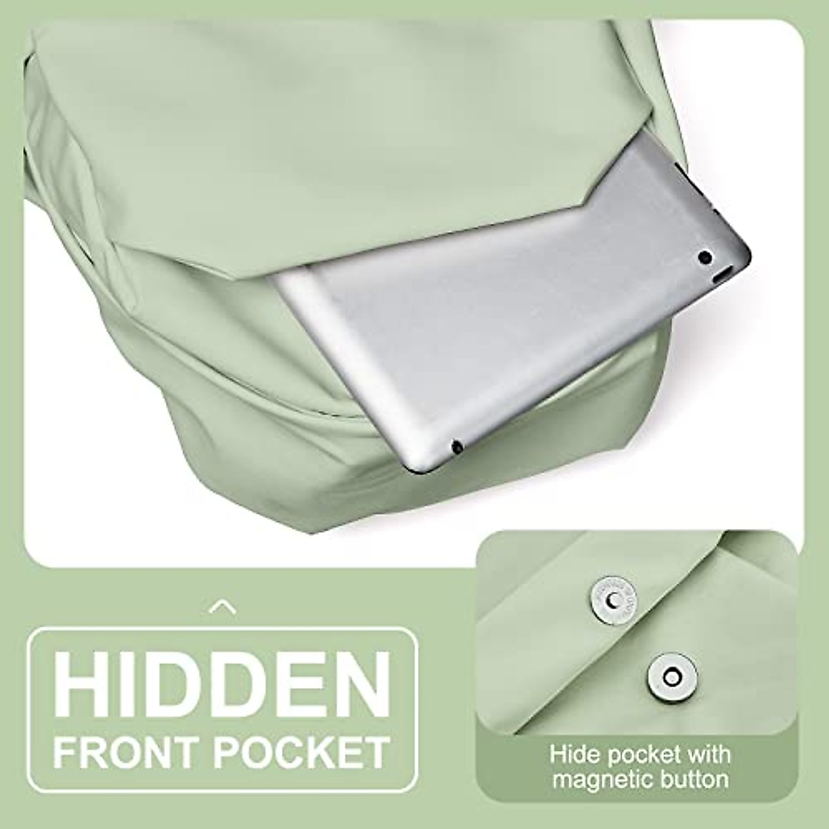 coofay Carry on Backpack For Women Men Waterproof College Gym Backpack Lightweight Small Travel Backpack Rucksack Casual Daypack Laptop Backpacks Hiking Backpack Green