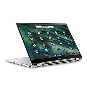 ASUS Chromebook Flip C436 2-in-1 Laptop, 14" Touchscreen FHD 4-Way NanoEdge, Intel Core i3-10110U, 128GB PCIe SSD, Fingerprint, Backlit KB, Wi-Fi 6, Chrome OS, C436FA-DS388T, Magnesium-Alloy, Silver
