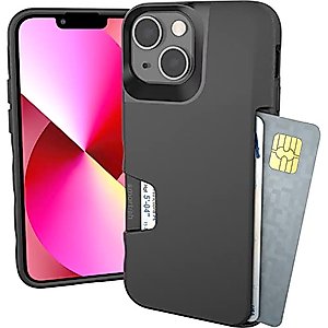 Smartish iPhone 13 Mini Wallet Case - Wallet Slayer Vol. 1 [Slim + Protective] Credit Card Holder - Black Tie Affair