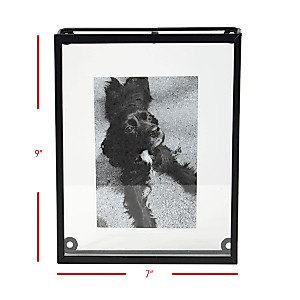 Foreside Home & Garden Black 4 x 6 inch Oversized Metal Decorative Picture Frame