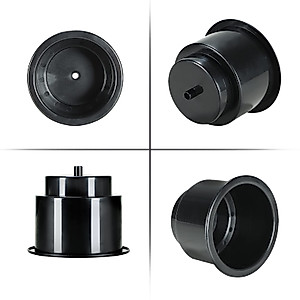 ATPEAM Recessed Cup Drink Holder | Pack of 10 Black Recessed Drop in Cup Drink Holders with Drain Hole for Marine Boats Car RV