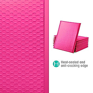 GSSUSA Pink Poly Bubble Mailers 8.5x12 Self-Seal Packaging Bags, Small Business Supplies, Padded Envelopes, Bubble Envelopes, Mailing Bags, Packaging for Small Business, Pink Bubble Mailer, 25 Pack