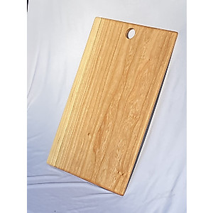 Wild Black Cherry Cutting Board/Charcuterie Platter. Handmade in Michigan USA from local trees. No Glue. No Seams. 9.4” x 14.4” x 0.25” (Black Cherry, 14.4" x 9.4" x 1/4")