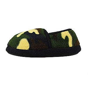 Tirzrro Big Boys' Winter Warm Slippers with Memory Foam Indoor Outdoor Slip-on Shoes Size 6-7 US Camouflage