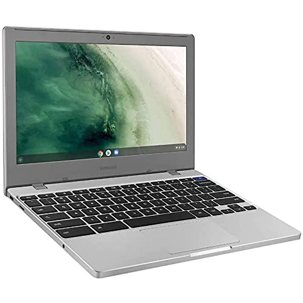 Newest Samsung Chromebook 4 11.6” Laptop Computer for Business Student, Intel Celeron N4020(Up to 2.8GHz), 4GB RAM, 32GB eMMC, Webcam, WiFi, Bluetooth, USB Type-C , Chrome OS, Silver+JVQ MP