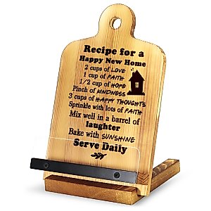 Housewarming Gifts for New Home Housewarming Gift Cookbook Stand House Warming Gifts for New Home Apartment Realtor Gift for Clients, Realtor Closing Gift C-001