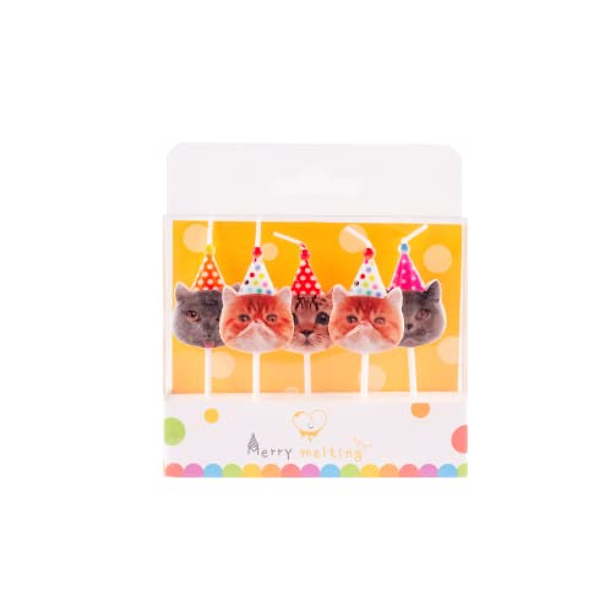 Merrymelting Merry Melting Birthday Candle for Cake Topper (cat Birthday Candle)