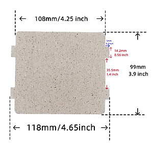 BOJACK Microwave Waveguide Cover Universal Cutable Mica Board for microwave 118 X 99 mm (Pack of 6)