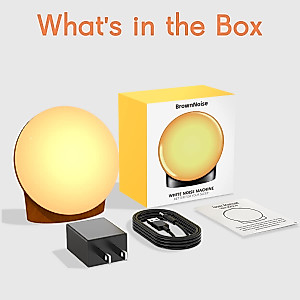 Brown Noise Sound Machine with 30 Soothing Sound White Noise Machine 12 Colors Night Light with 36 Volume Levels and Memory Function 4 Timers 10 Adjustable Brightness Sleep Machine for Baby Adult Kids