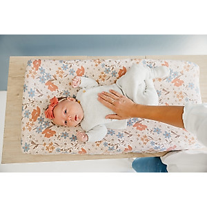 Premium Knit Changing Pad Cover by Copper Pearl: Soft, Stylish, and Universal Fit for All Standard Diaper Changing Pads, Trendy Design Changing Pad Covers, Eden