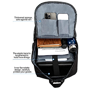 Simbow Skateboard Backpack, Laptop Backpack Rucksack w/ USB Charging Port,Anti-Theft Lock,Water Resistant,Fits up to 15.6-17Inch Laptop, for College School Business Travel Men Boy