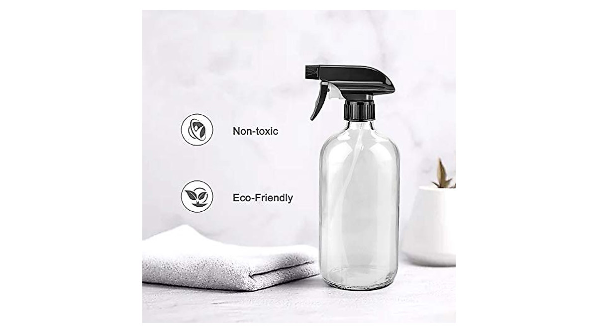 Worldgsb 16oz Glass Spray Bottles with Adjustable Nozzle - Eco-Friendly ...
